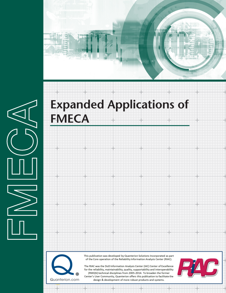 Expanded Applications of FMECA – Quanterion Solutions Incorporated