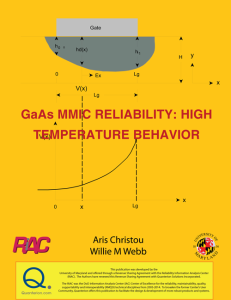 GaAs MMIC Reliability – High Temperature Behavior – Quanterion ...