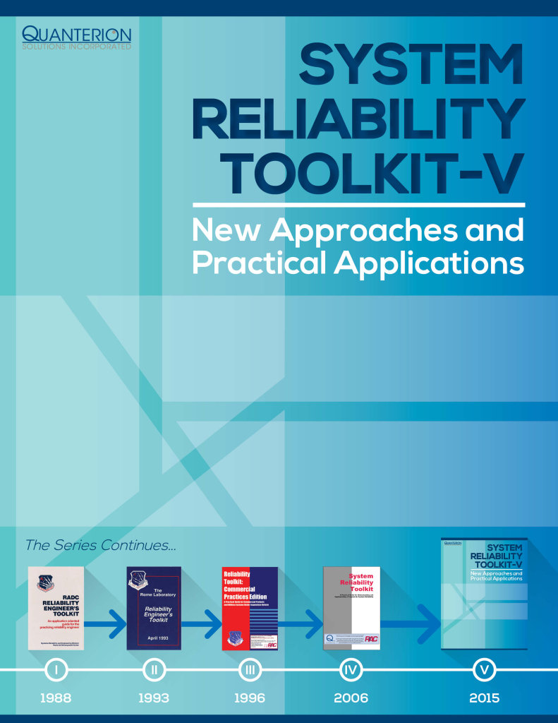 Quanterion Announces the Release of System Reliability Toolkit – V: New ...