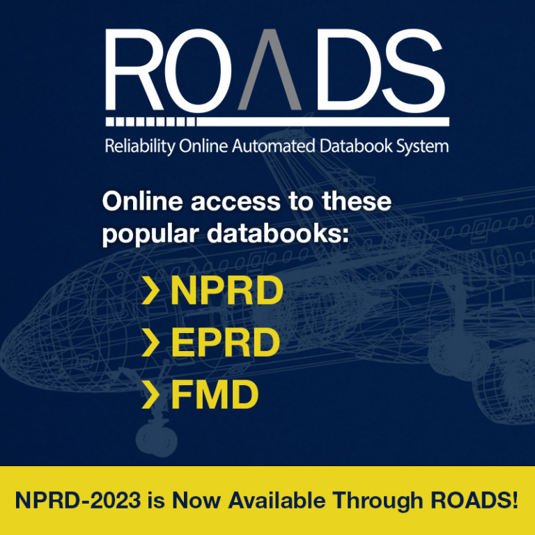 Reliability Online Automated Databook System (ROADS) – All Databooks ...