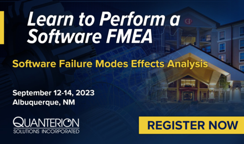 September 2023 Open Training – Software Failure Modes Effects Analysis ...