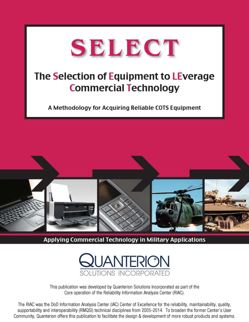The Selection of Equipment to Leverage Commercial Technology (SELECT ...