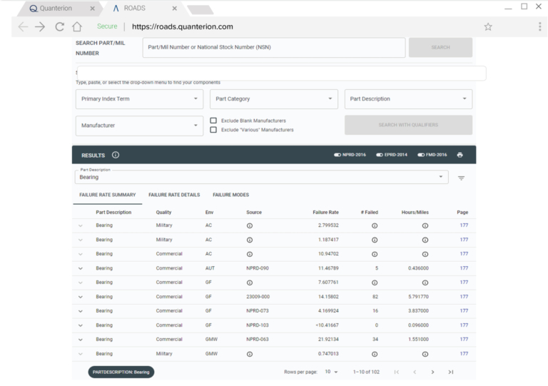 Access NPRD-2023! – Quanterion Solutions Incorporated