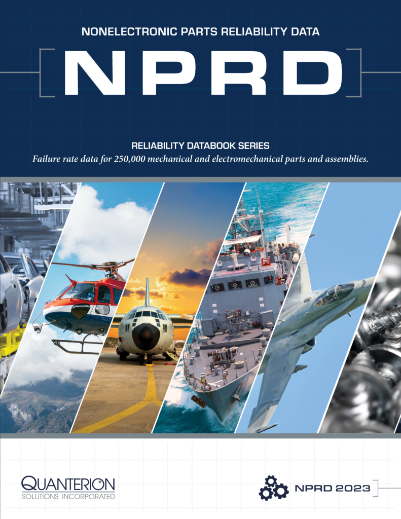 Nonelectronic Parts Reliability Data (NPRD) – ROADS – Quanterion ... Nonelectronic Parts Reliability Data (NPRD) – ROADS – Quanterion ...